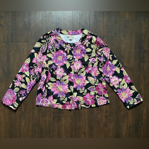 Appleseed's | Jackets & Coats | Appleseeds Floral Jacket 6p | Poshmark
